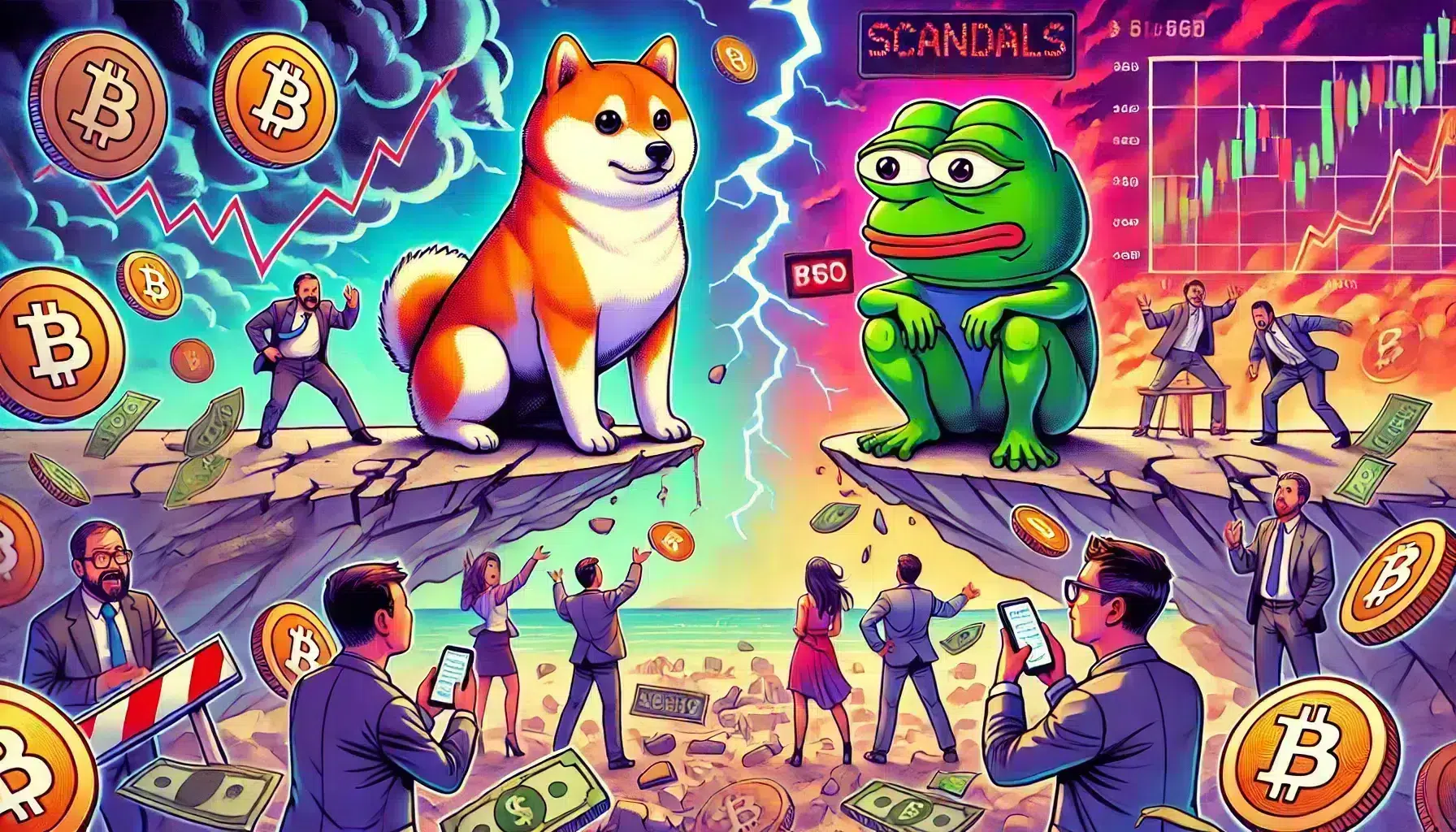 DOGE Whales vs. SHIB Burns vs. PEPE Death Cross: Which Meme Coin Will Break First?